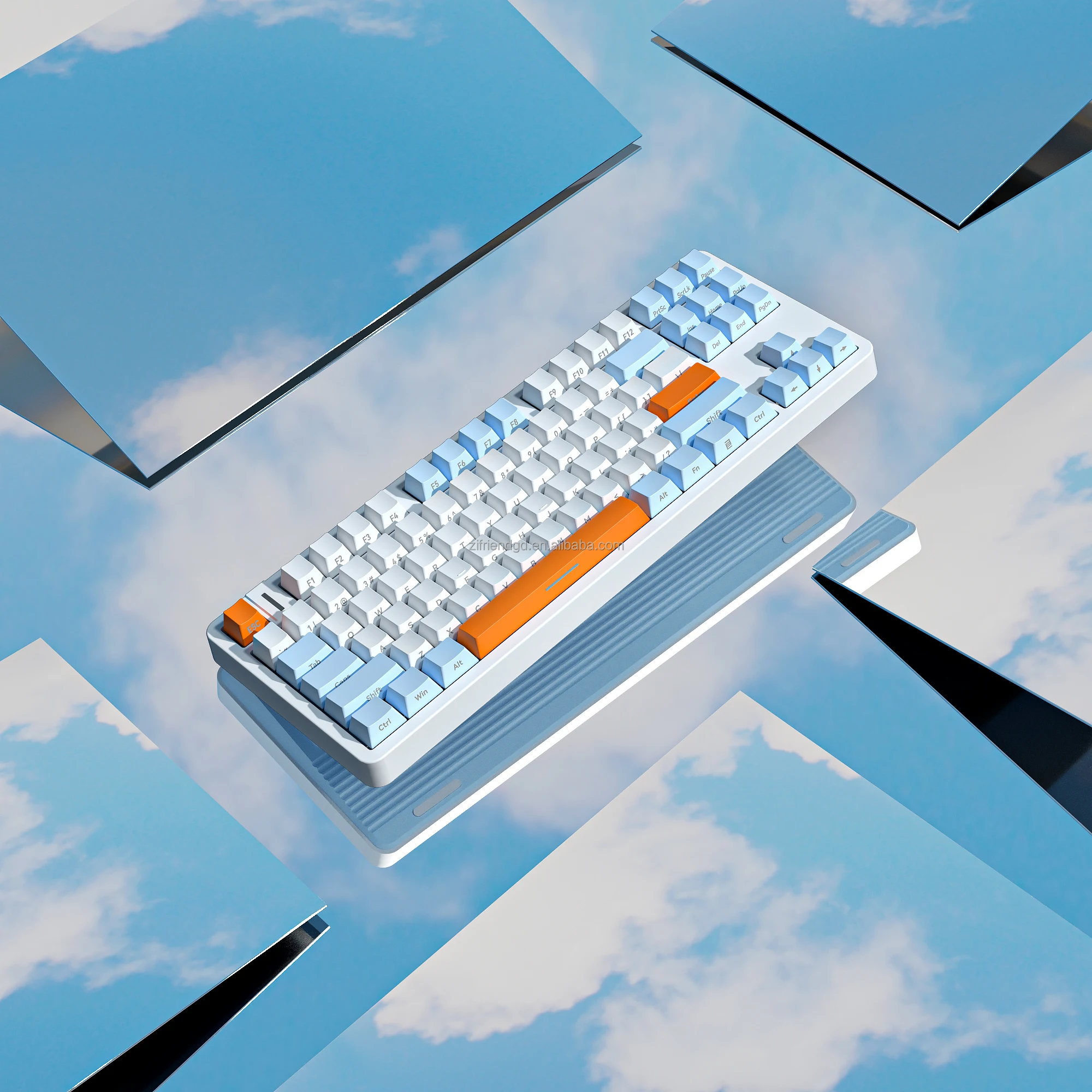 Zifriend G87 Customized Gaming Mechanical Keyboard Rgb Wireless Keyboard Hot-swappable - Buy ...