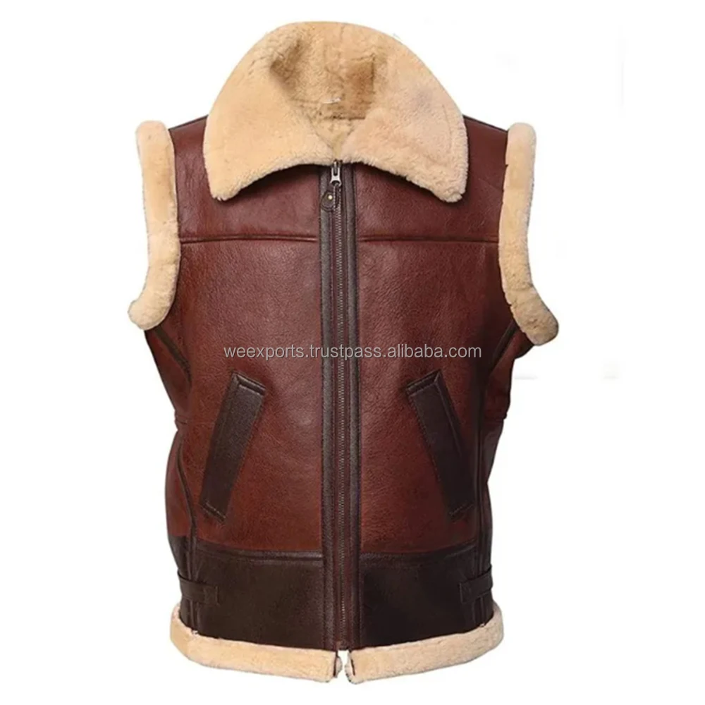 Men Cow Leather Vest Biker Suit Motorcycle Vest Leather Waistcoat Vest ...