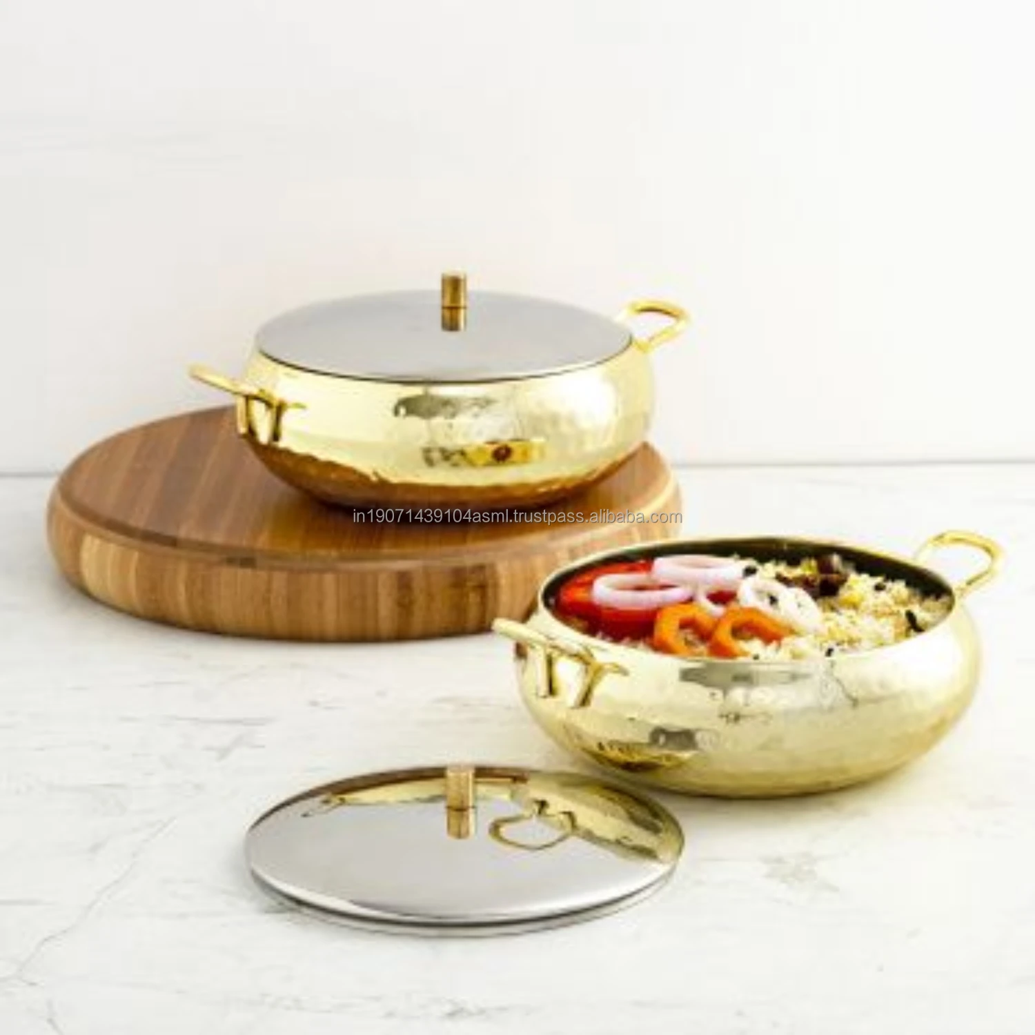 Luxury Premium Hammered Design Stainless Steel Cookware Set Durable ...