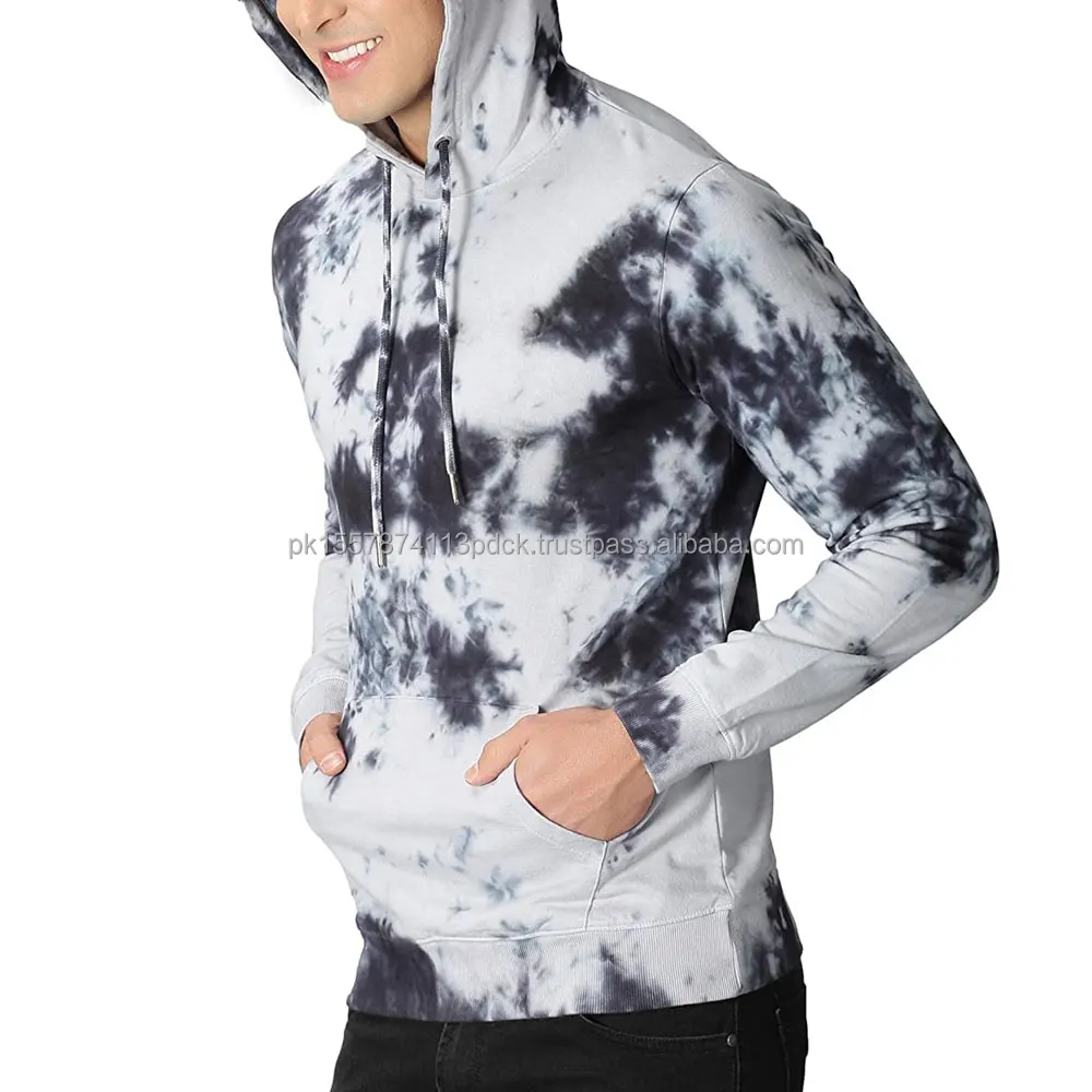 Light Color Men Tie Dyed Hoodies New Fashion Men's Hoodies Custom ...