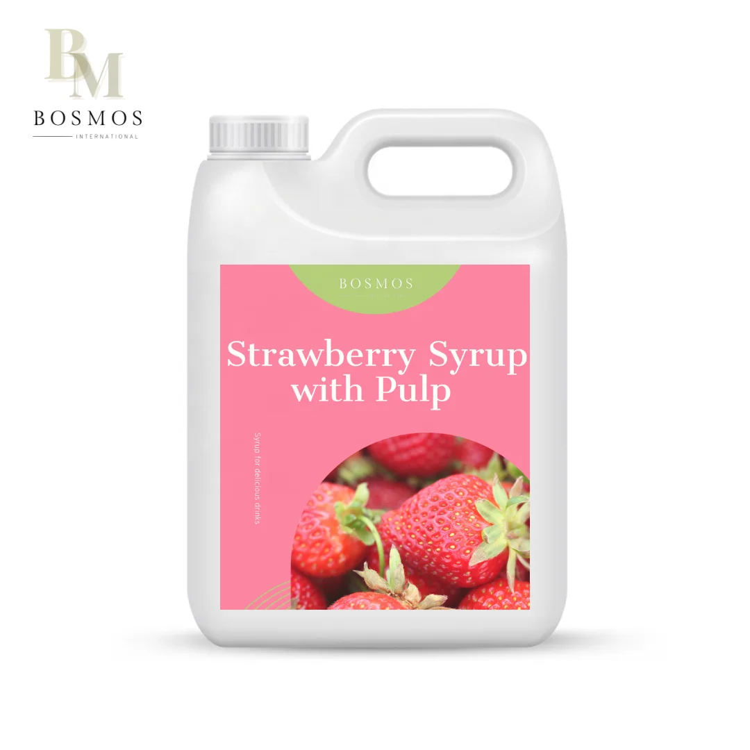 Bosmos_ Chunky Flavor Strawberry Syrup 2.5kg - Best Taiwan Bubble Tea ...