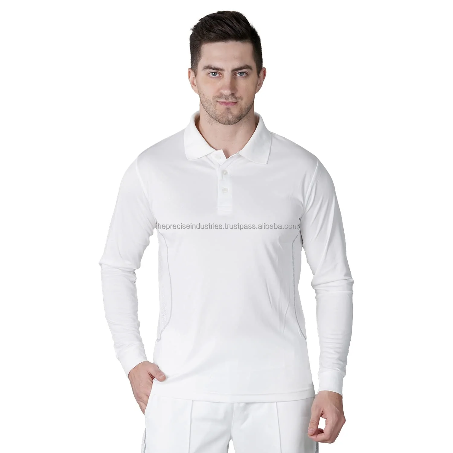 Classic Design White Cricket Test Uniform Kit Shirt And Trousers Full ...