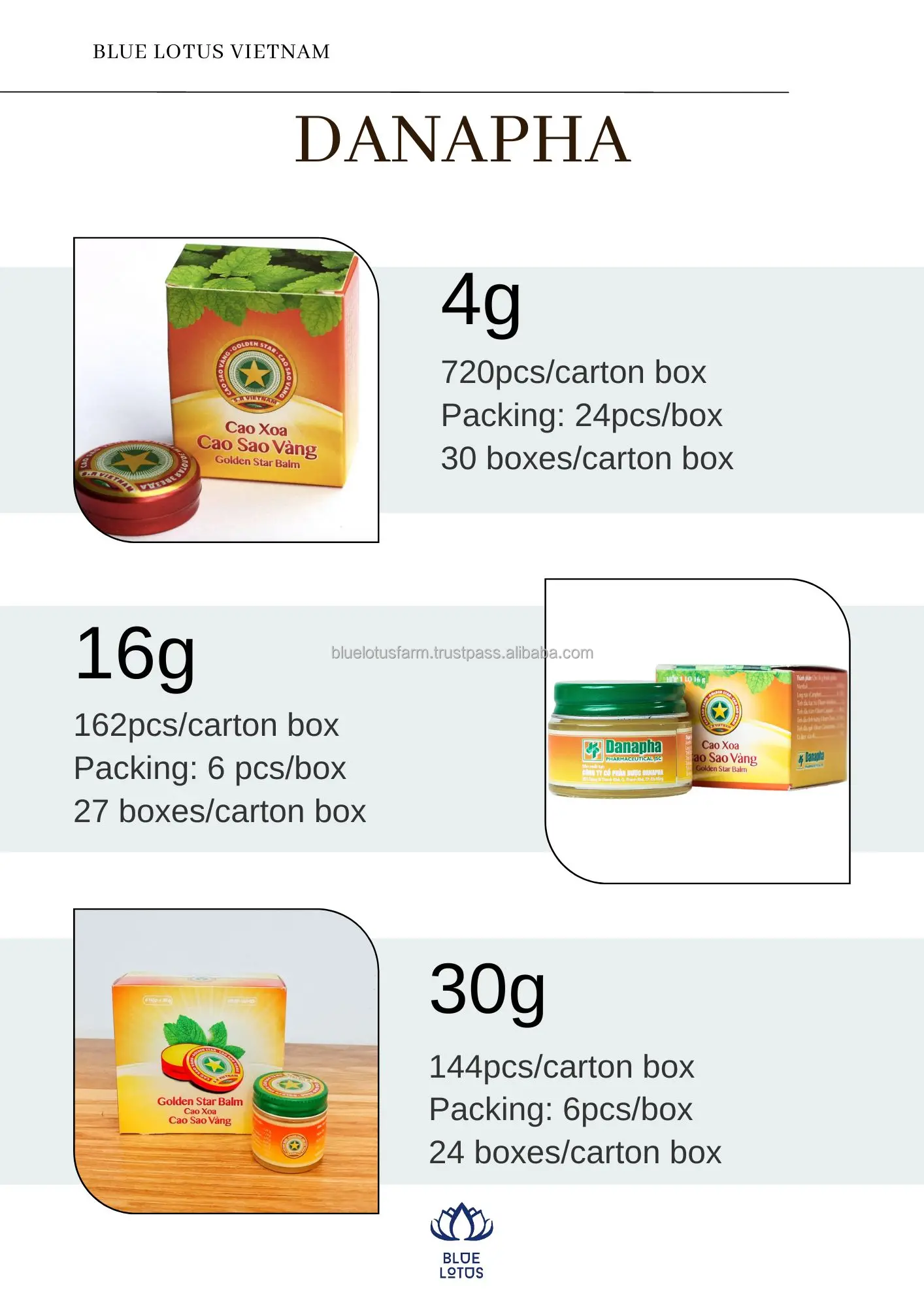 Golden Star Balm Caosaovang From Vietnam - Buy Star Gold Balm Vietnam 4 ...