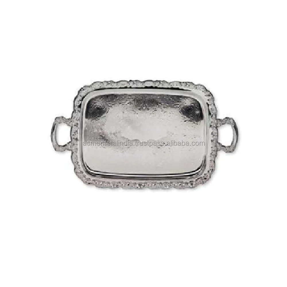 Rectangular Shape Brass Tray Small Antique Finishing Decorative Tray ...