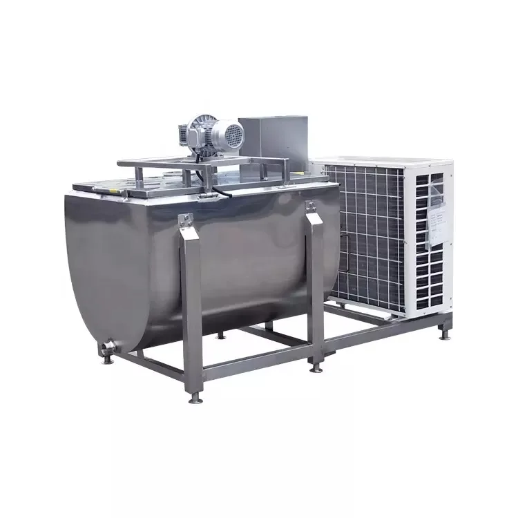 New 1000-Liter Stainless Steel Milk Chiller Machine Bulk Milk Cooling ...