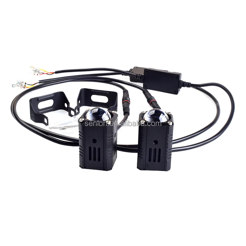 Senlo X1 Plus 50W Blue Lens LED Headlights for Motorcycles