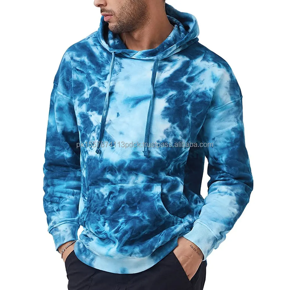 Light Color Men Tie Dyed Hoodies New Fashion Men's Hoodies Custom ...