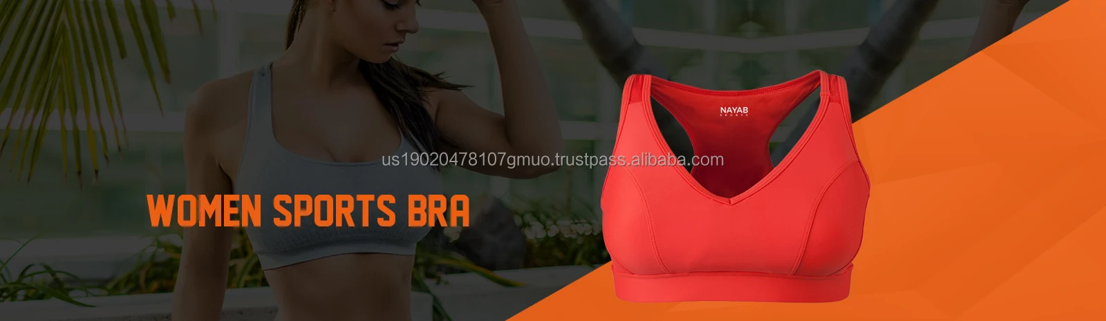 Women's Workout Wear Sports Bra Customized Super Soft Polyester ...