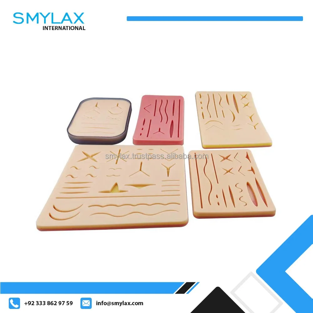 Y Traumatic Skin Suture Model With Wound Silicone Suture Practice Pad ...