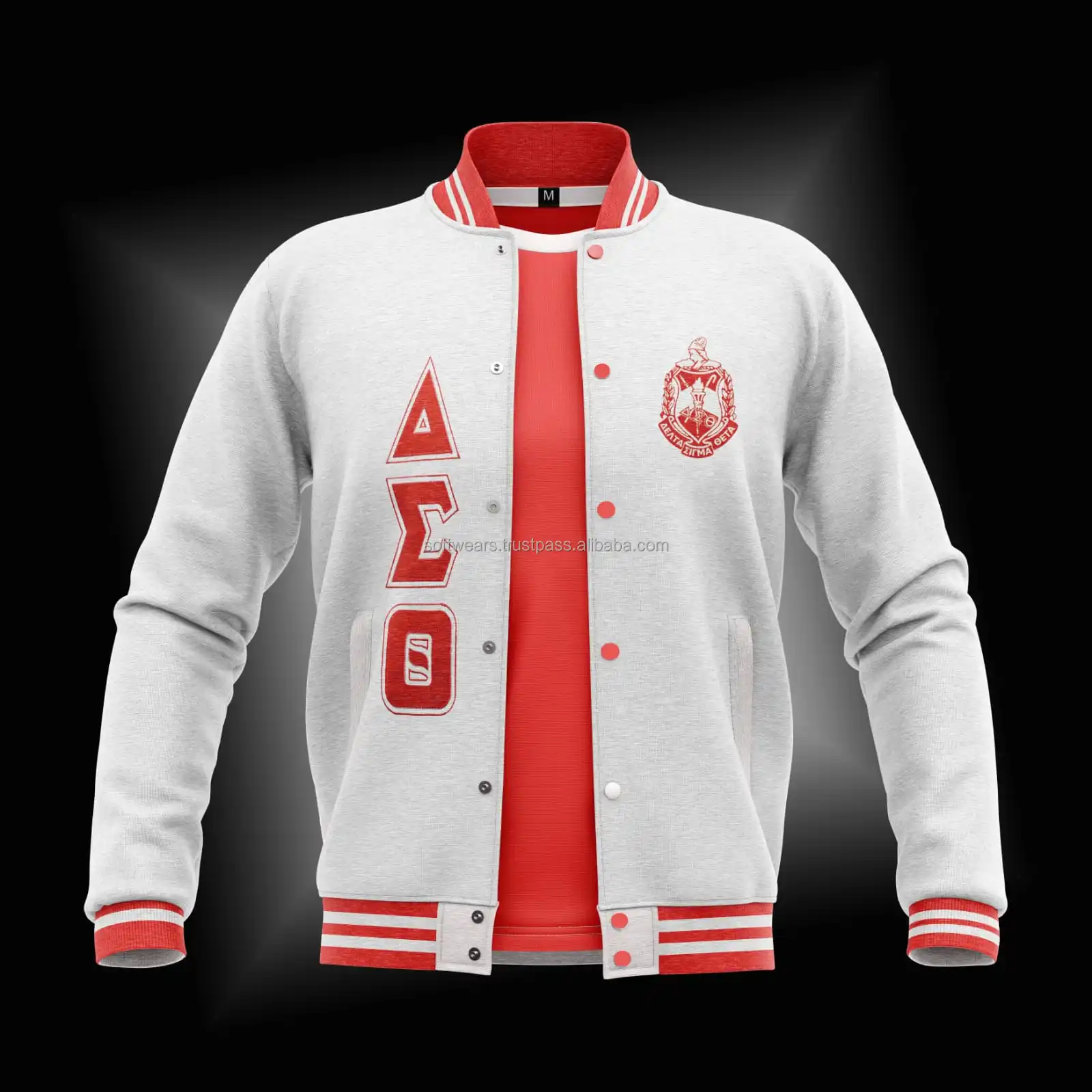Delta Sigma Theta Sorority And Fraternity Greek Lettered Button Up ...