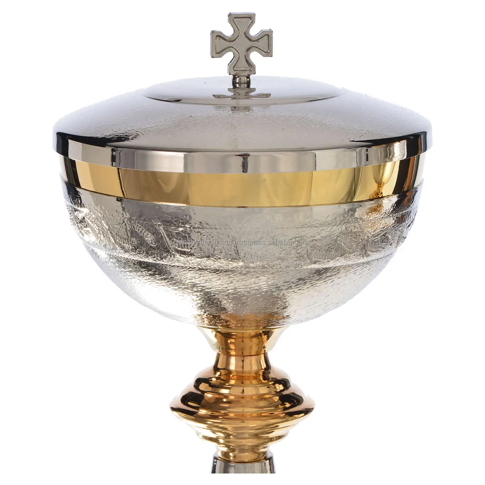 Modern Style Brass Church Chalice With Ciborium Nickel Plating ...