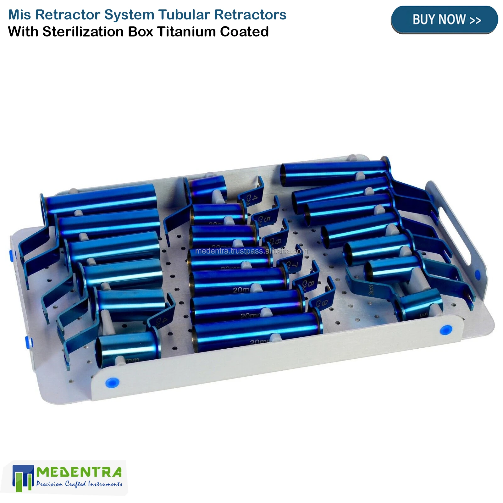 Mis Retractor System Tubular Spine Retractor With Sterilization Box ...