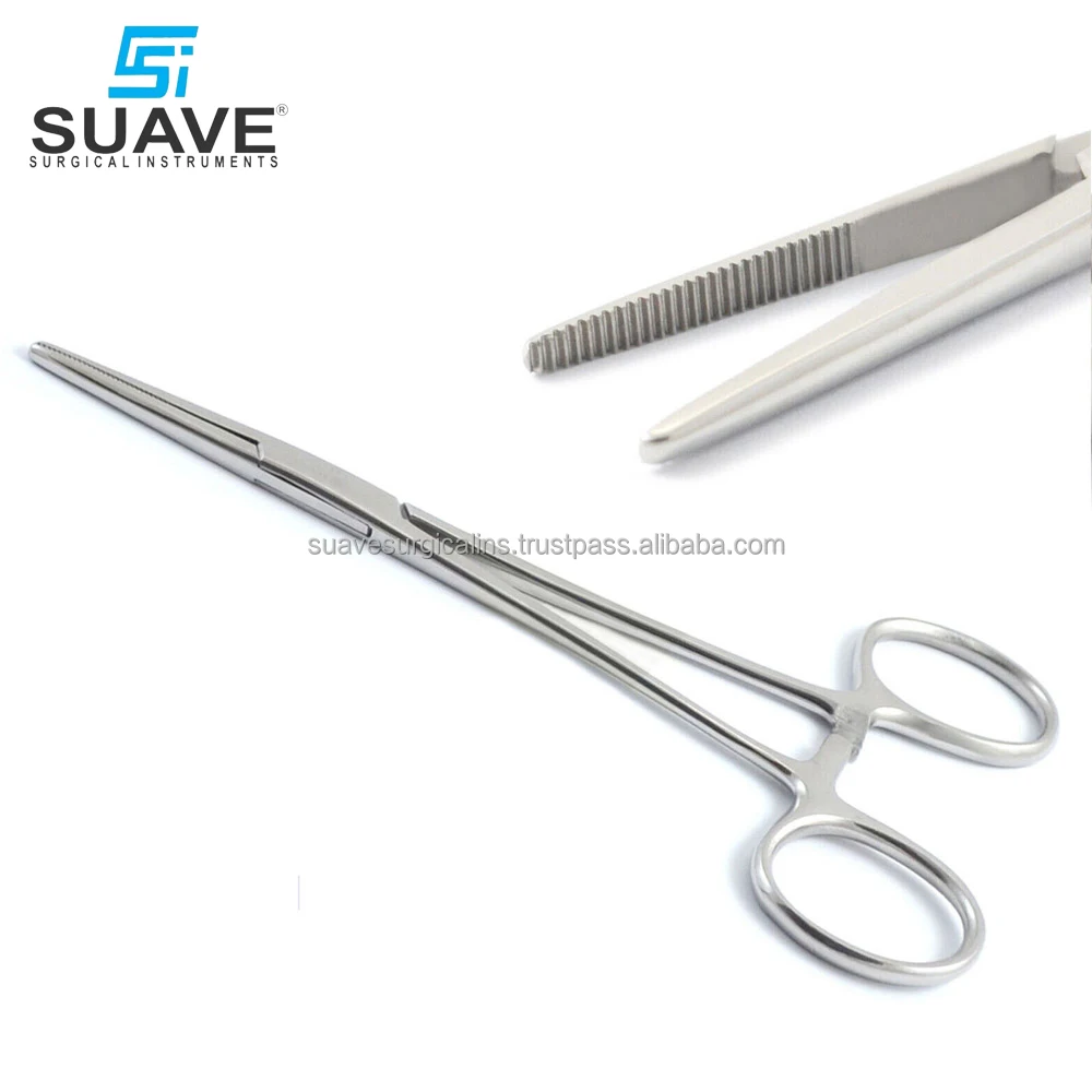 Hemostatic Forceps Locking Artery Clamps Pliers Straight & Curved ...