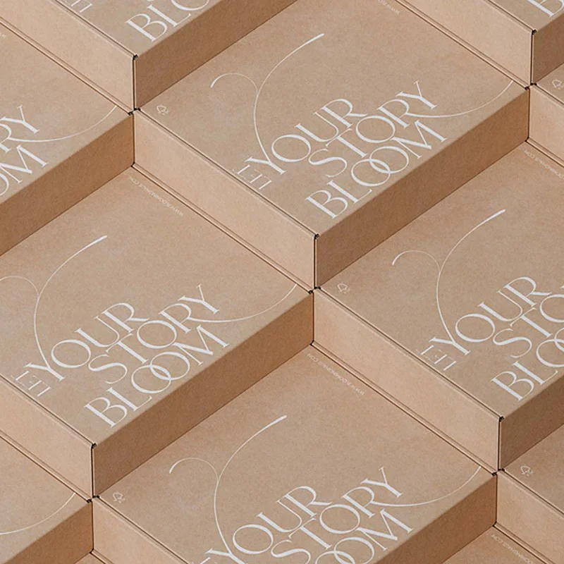 Eco-friendly Custom Logo Kraft Paper Express Packaging Boxes self seal ...