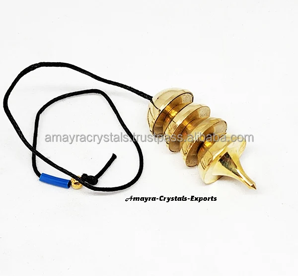 Latest Beautiful Gold Platted Osiris Metal Pendulum Dowsing Pendulums ...
