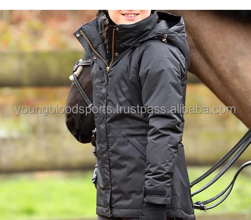 Custom Kids Equestrian Jacket Children Horse Riding Waterproof Long ...