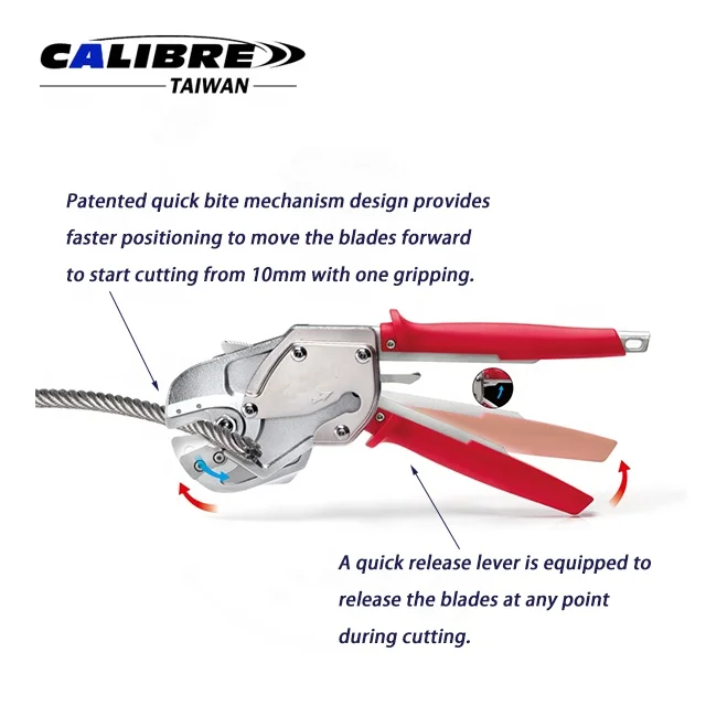 CALIBRE Ratchet Wire Rope Cutter - Precision and Strength