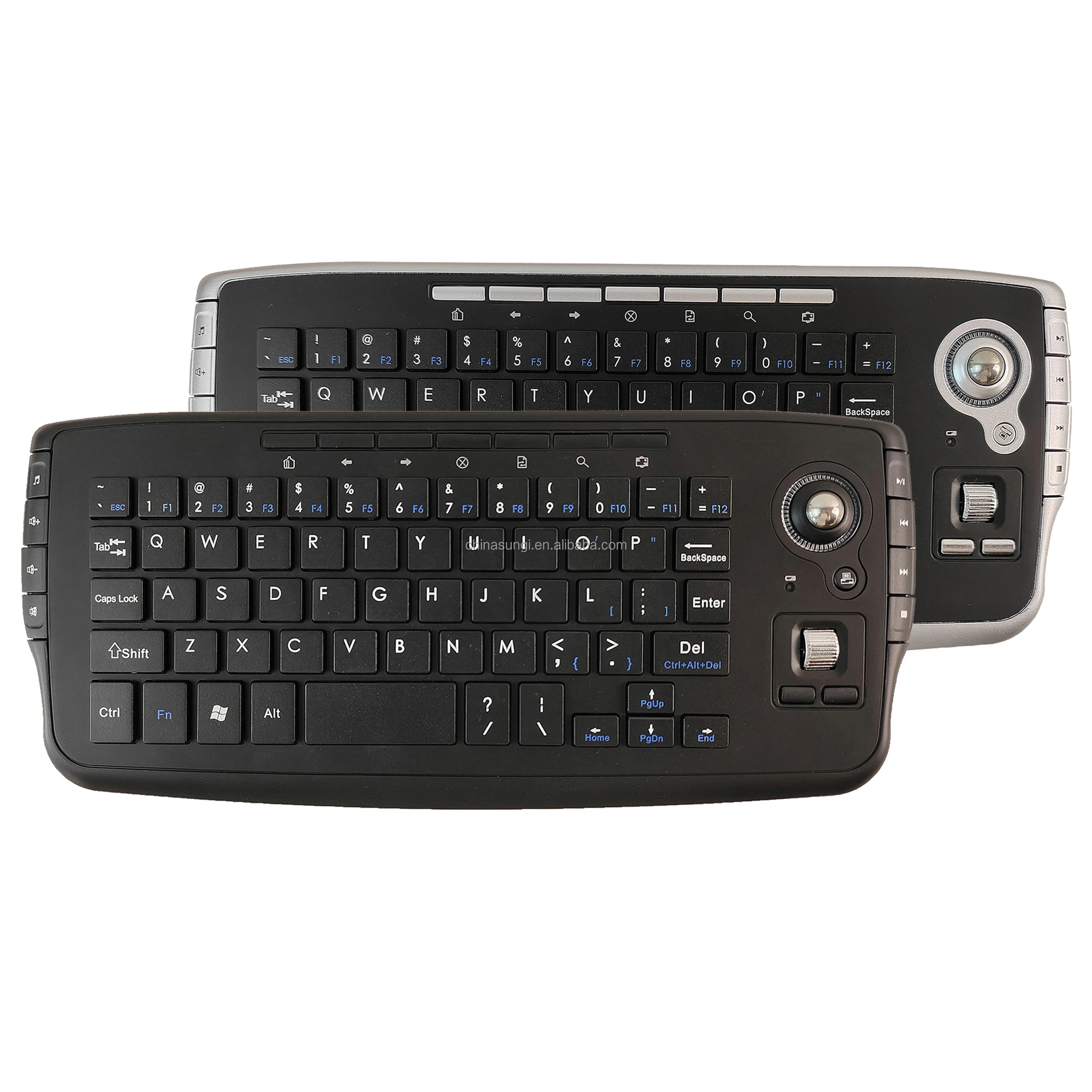Multimedia Wireless Keyboard with Trackball Mouse Scroll Wheel Scissor ...