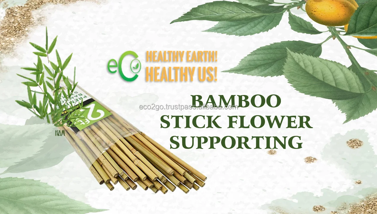 Natural Bamboo Poles Cane Strips Slats Stakes High Quality Eco2go ...