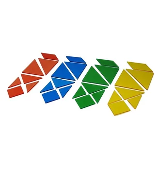 Plastic Geometry Blocks,Tangram Game Set,Math And Logic Geometric ...