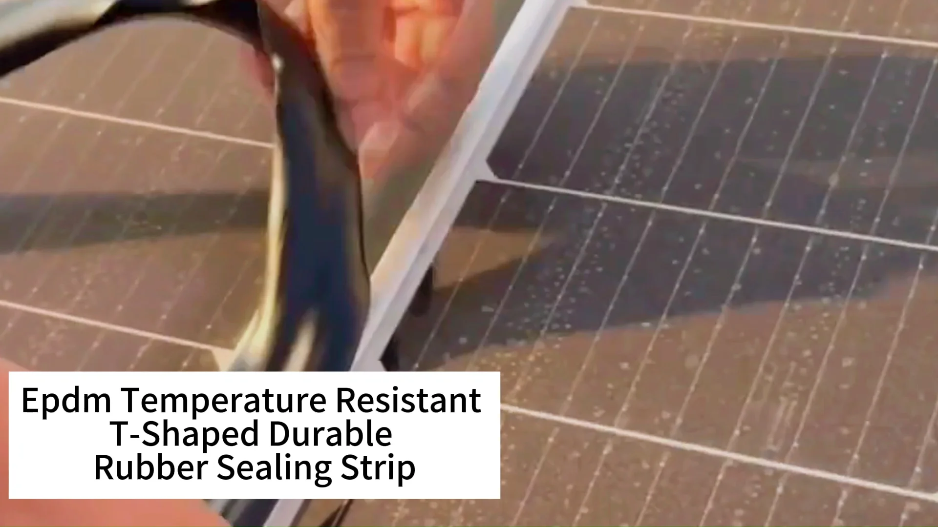 T Shape Caulking Epdm Solar Photovoltaic Panel Seal Rubber T Strip For ...