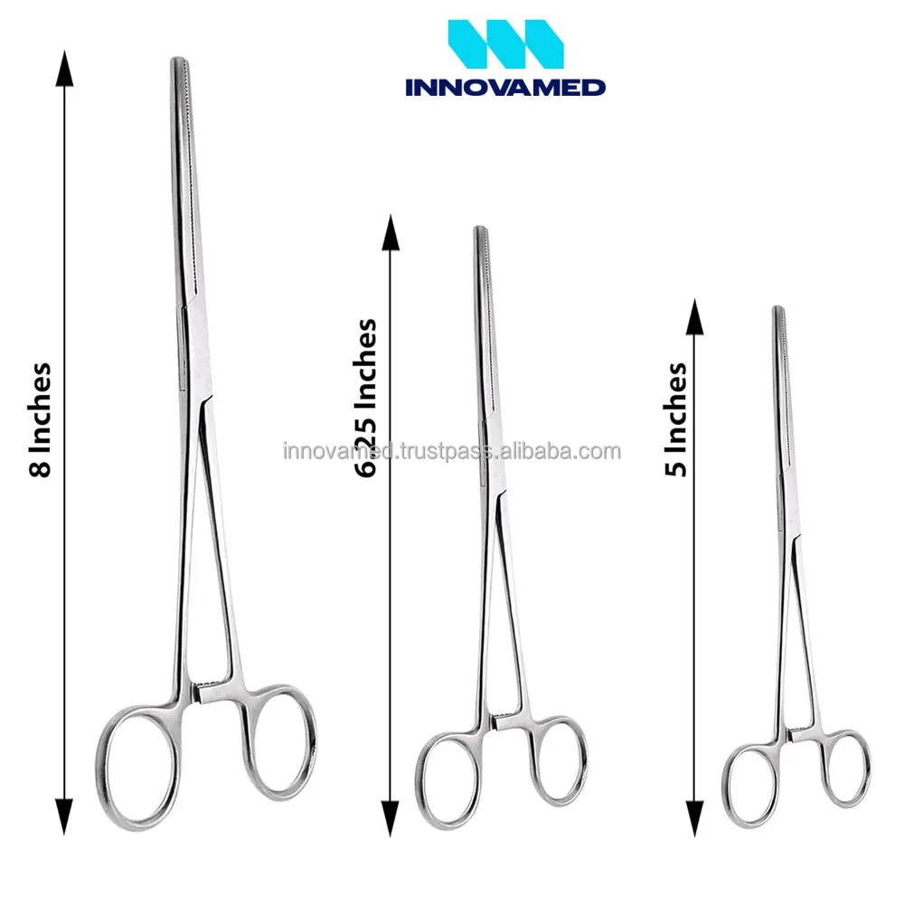 INNOVAMED 6-Piece Set 6.25 cm Hemostatic Stainless Steel Mosquito ...