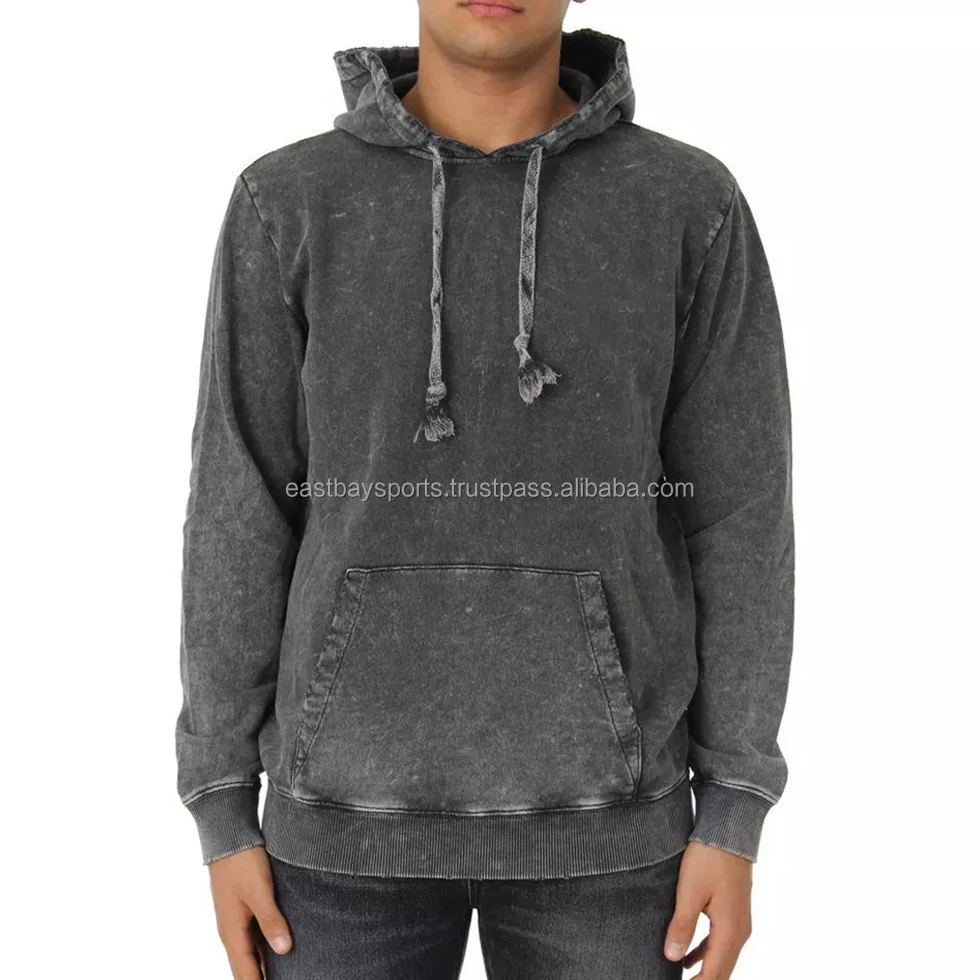 High Quality Streetwear Acid Washed Oversized Hoodie