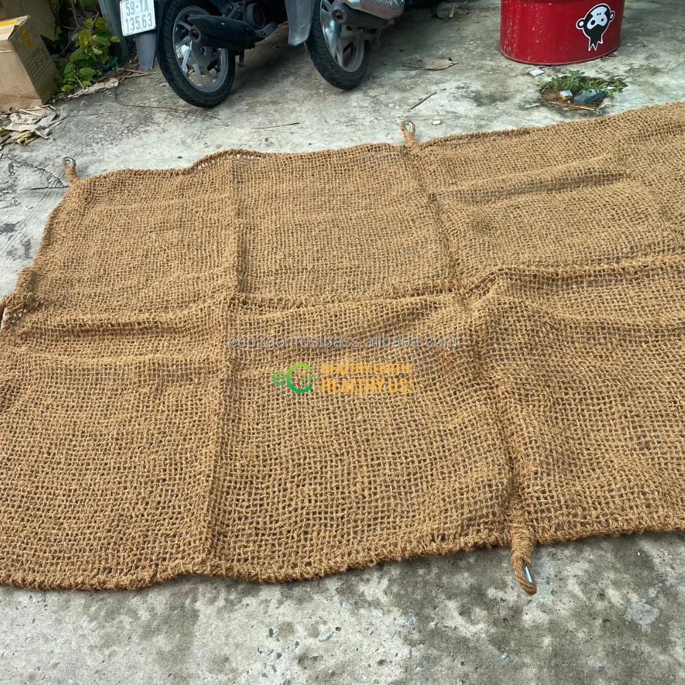 Rectangle Sun Shade Sail - Natural Coconut Fiber Custom Size