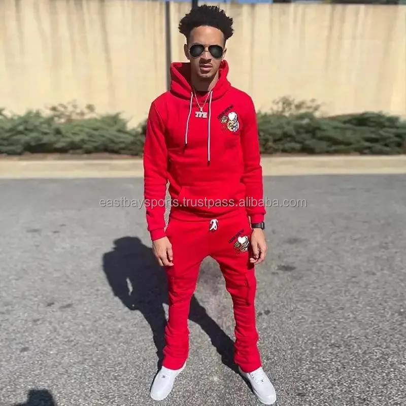 Premium Quality Streetwear Tracksuit Customized Embroidery Men Two ...