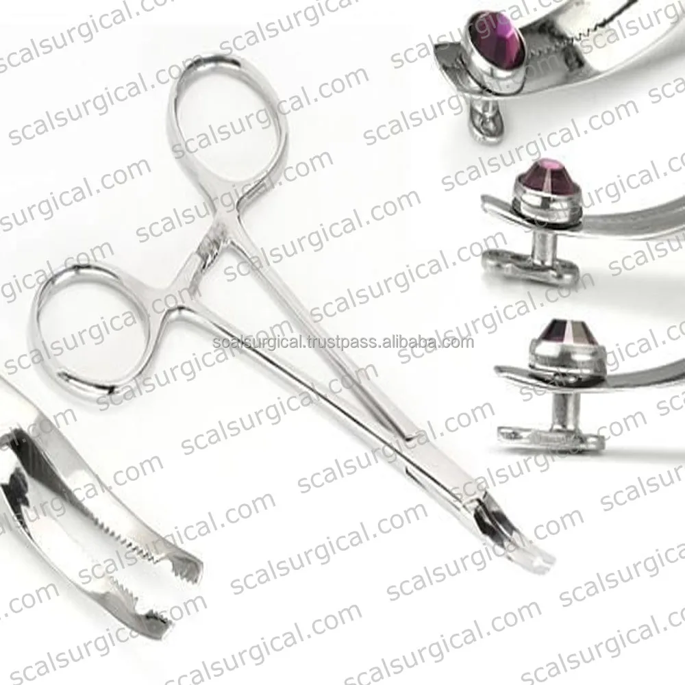Dermal Anchor Holding Forceps Micro Dermal Surface Anchor Body Piercing ...