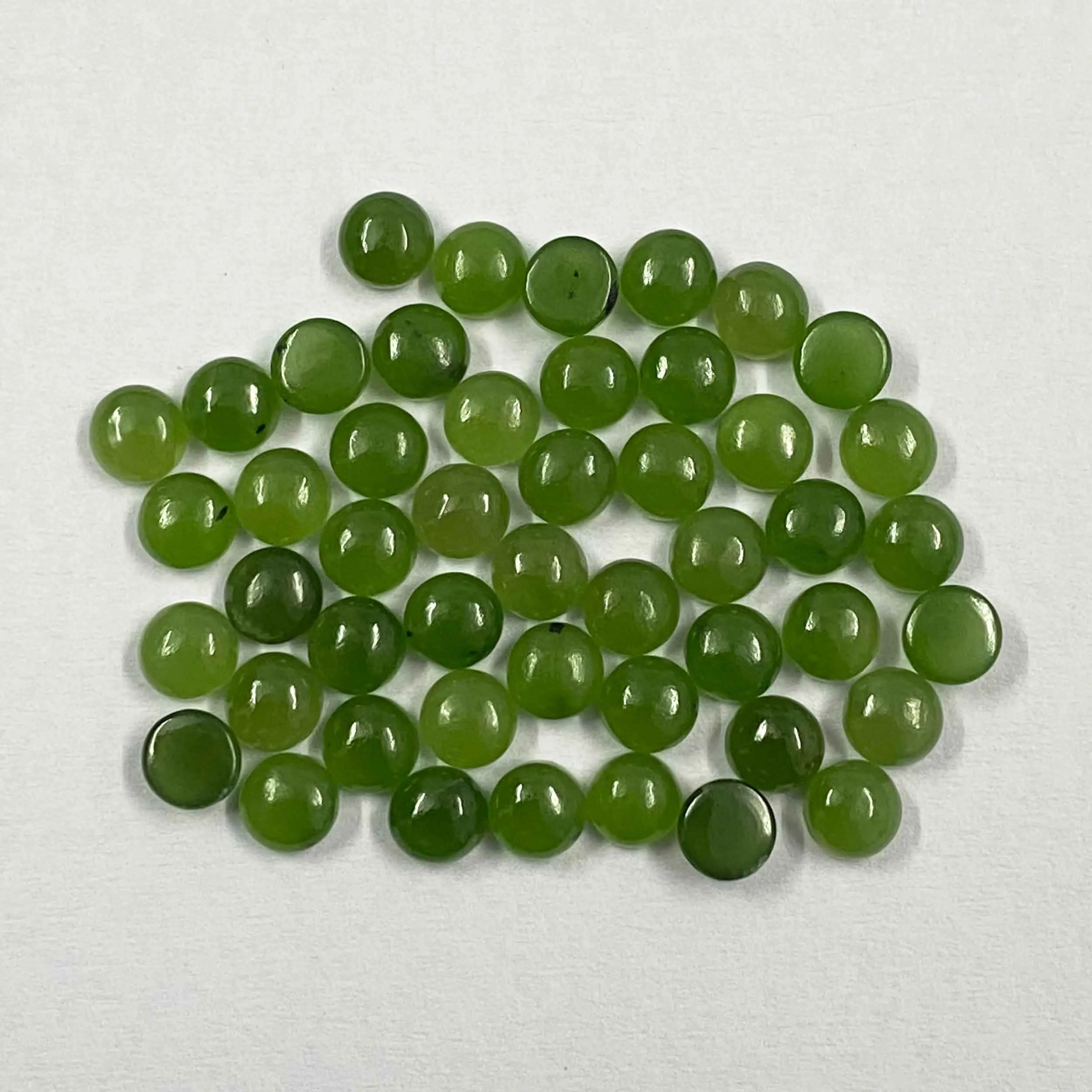 Alibaba.com: 4mm natural nephrite jade round cabochons, loose semi ...