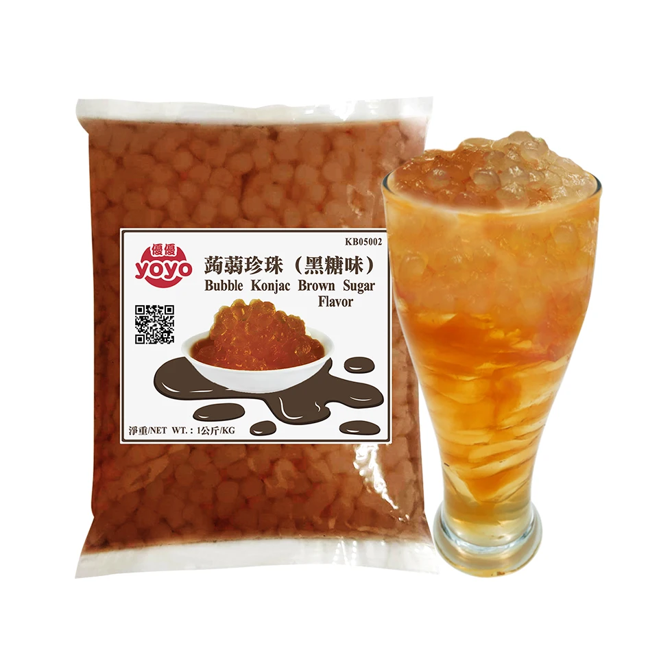 Bubble Tea Brown Sugar Flavored Konjac Jelly For Bubble Tea - Buy Brown ...
