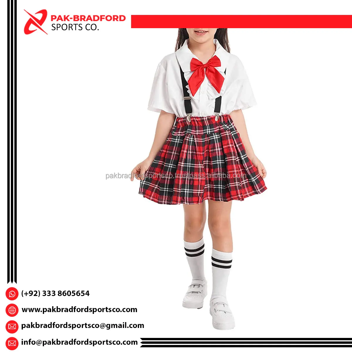 Factory Direct Sale School Uniform For Kids Girls Wholesale Custom Logo ...