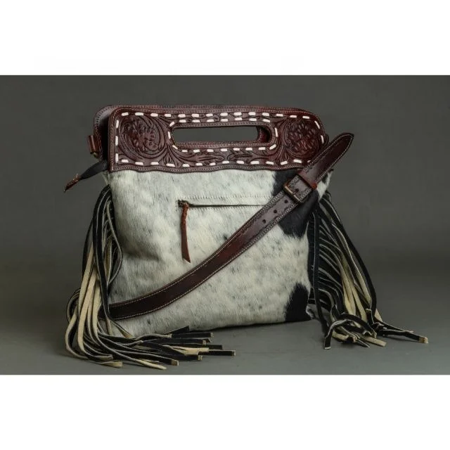 Lw Vintage Tassel Saddle Shoulder Bag Sling Bags Women's Leather Hobo ...