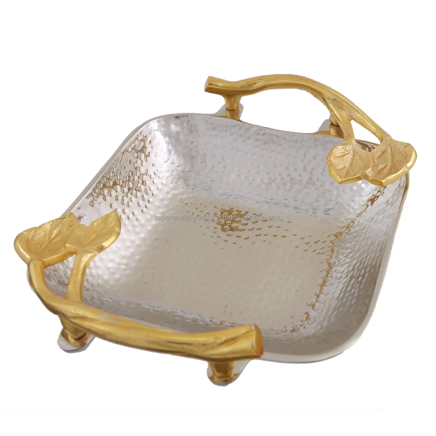 High quality serving galvanized tray unique design oval shape serving ...