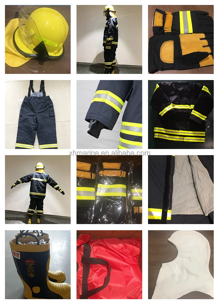 European Standard Firefighter Suit for Fireman Fire Fighting Suit ...