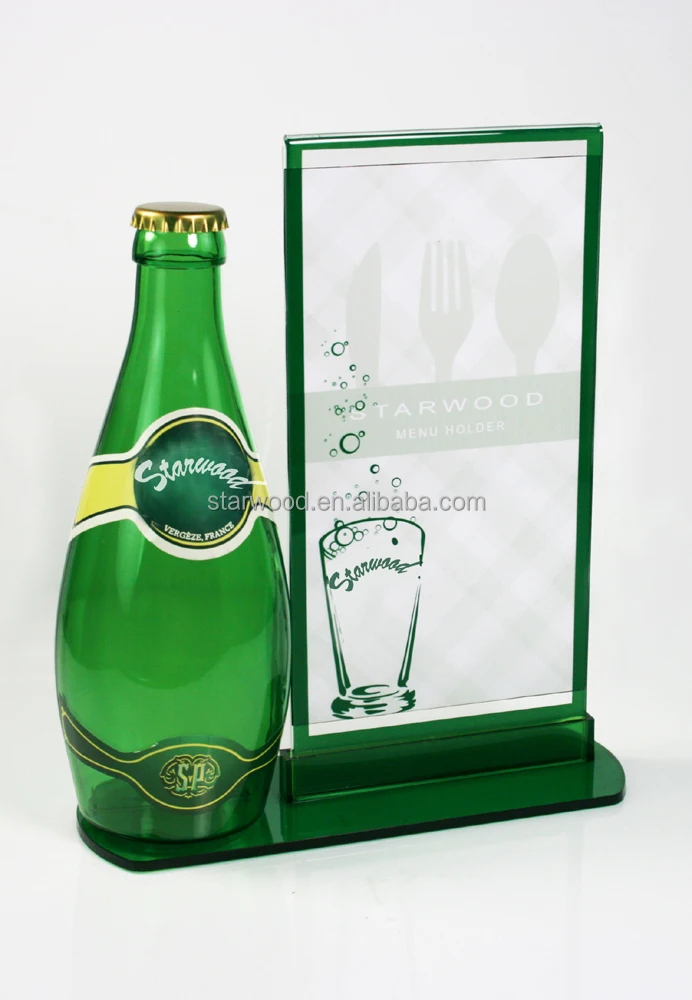 Acrylic Table Tent Card Holder Menu Display Bar Restaurant Promotion ...