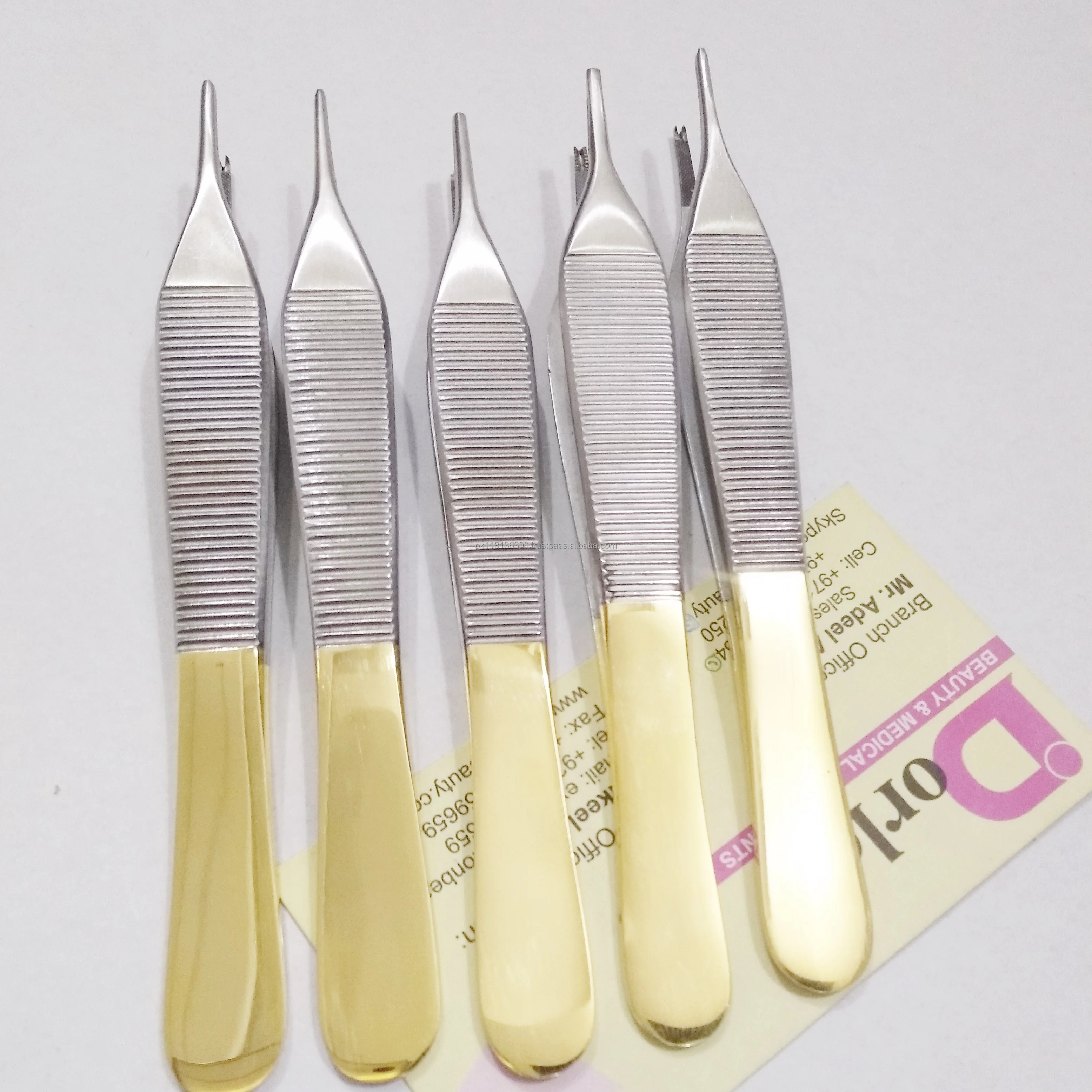 Stainless Steel Manual Adson Dissecting Forceps Teeth Regular Point ...
