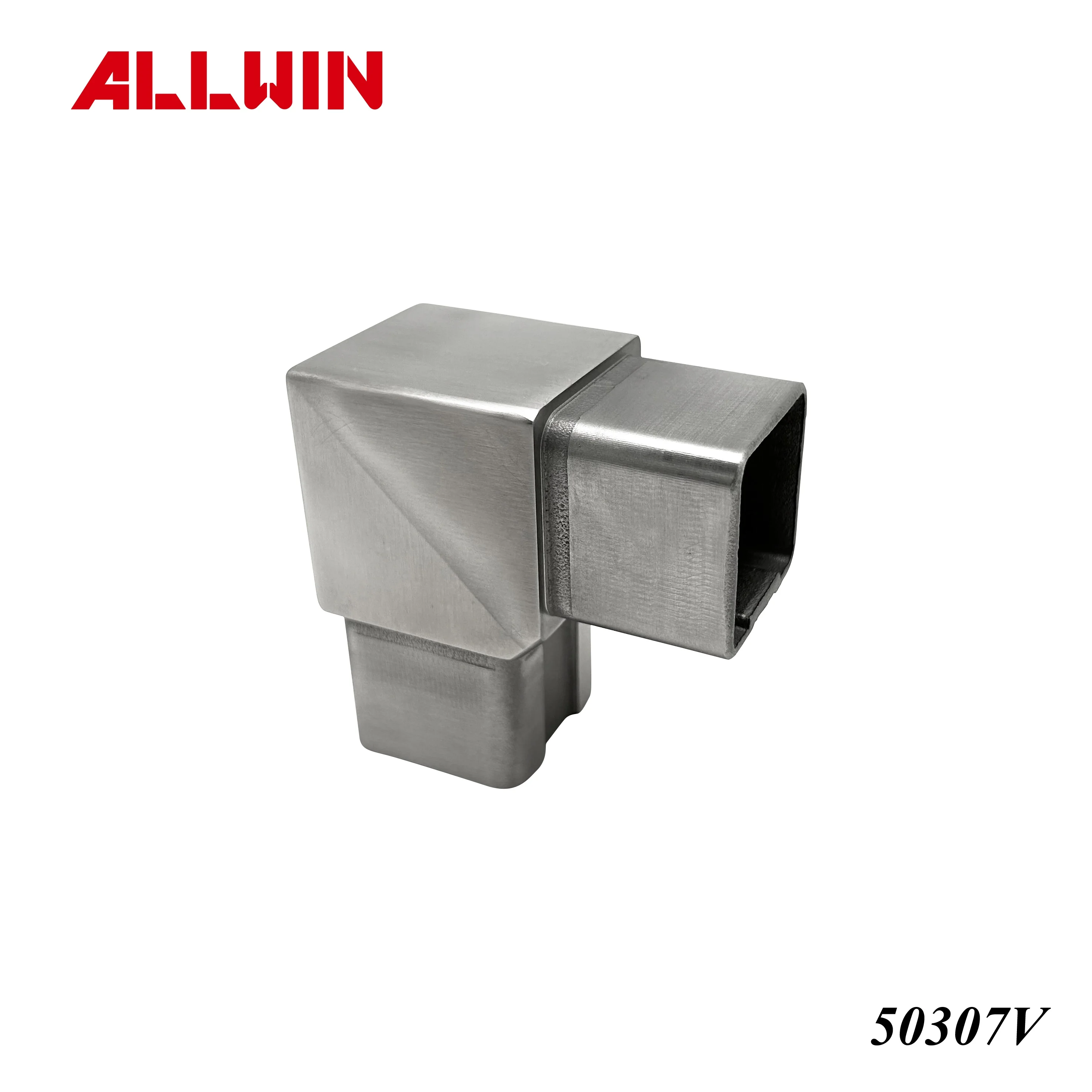 Hospital Flush 90 Degree Tube Connection Fitting Square Aluminum Tube ...