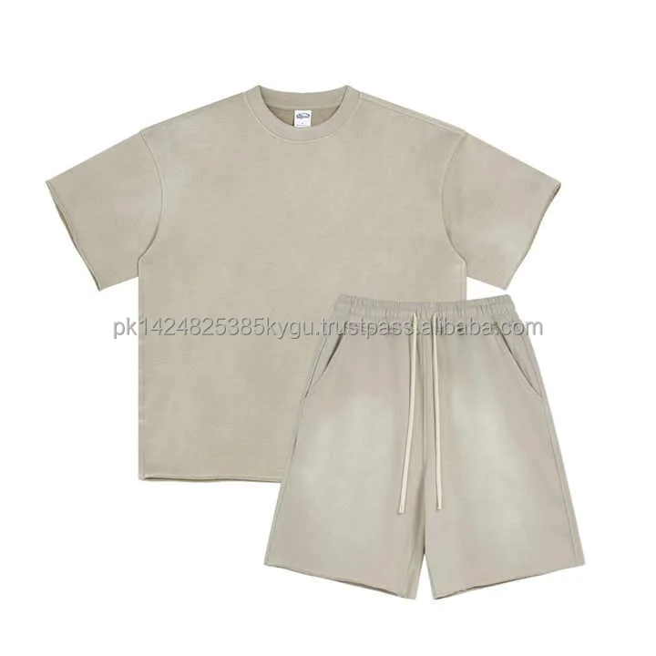 Short Sets for Men Outfit Two Piece Short Set Men Shorts T-shirt Street ...