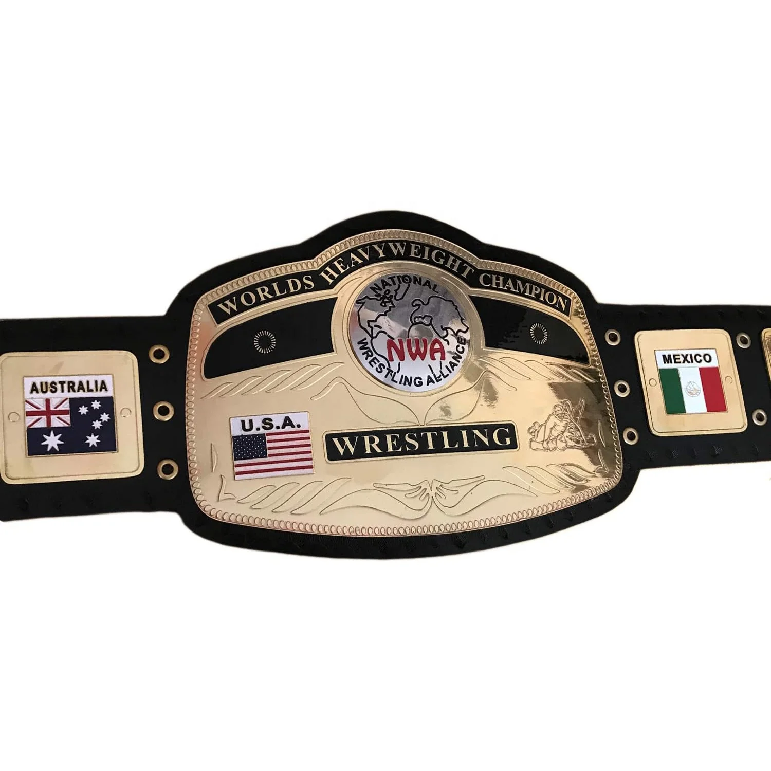 Nwa National Worlds Heavyweight Wrestling Championship Belt Adult Size ...