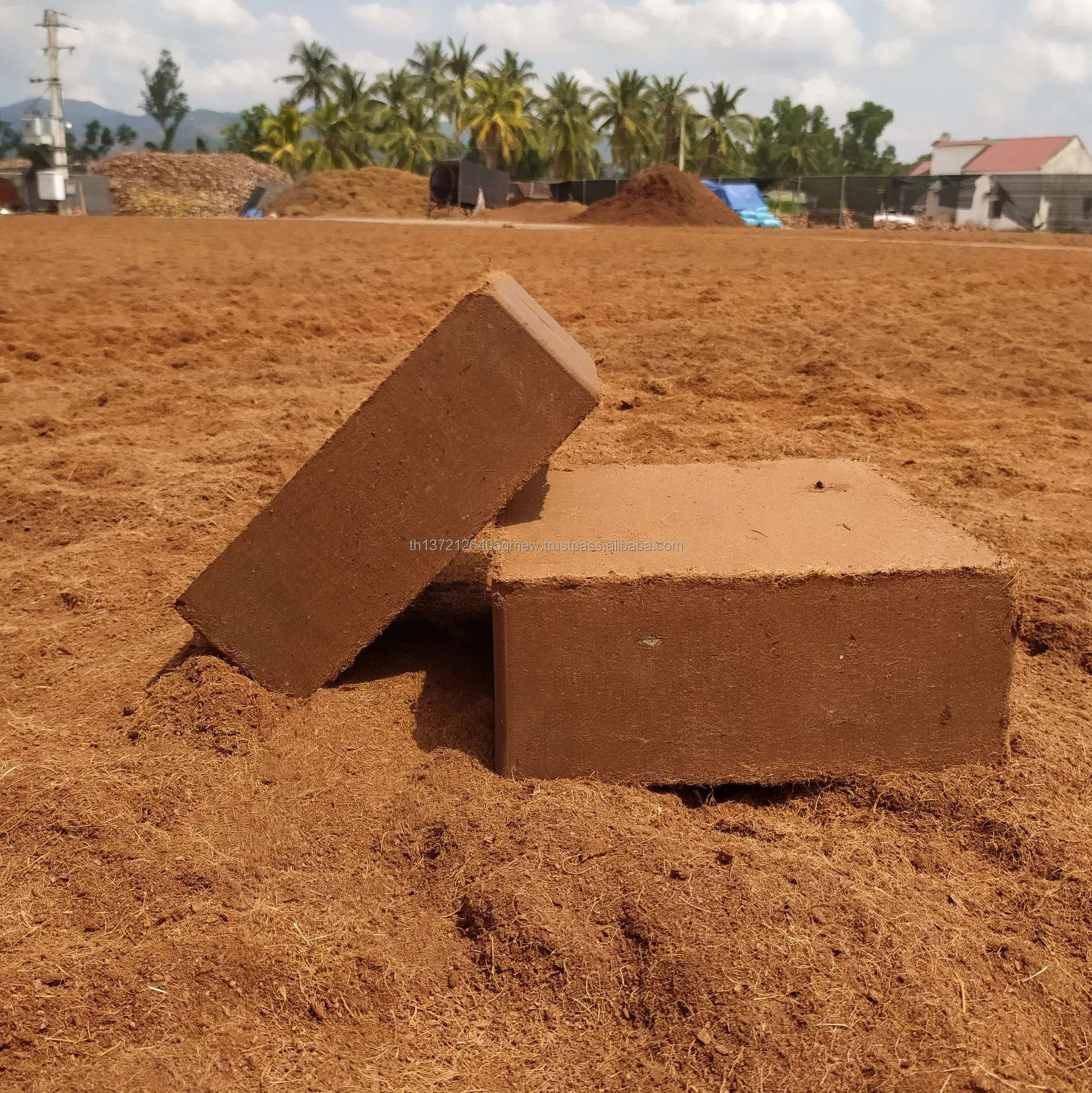 Compressed Raw 5kg Slabs Coconut Coco Peat Fiber Coir Pith - Buy Coir ...