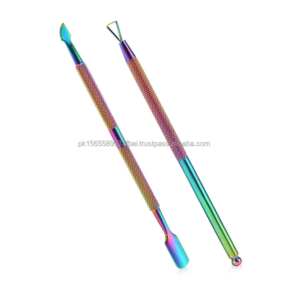 Stainless Steel Gel Pusher Cuticle Pusher Cuticle Scraper Remove Gel ...