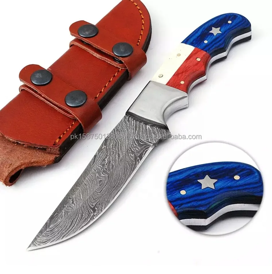 Wholesale Damascus Hunting Knife Fixed Blade Unique Shape - Buy ...