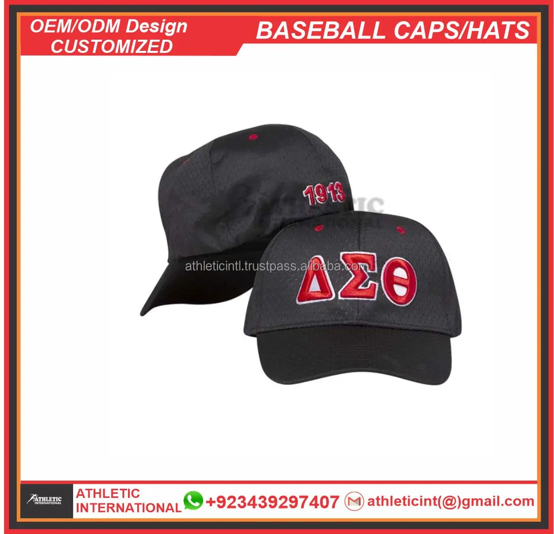 Delta Sigma Sorority Hats Greek Letter Embroidery Printed Baseball Caps ...