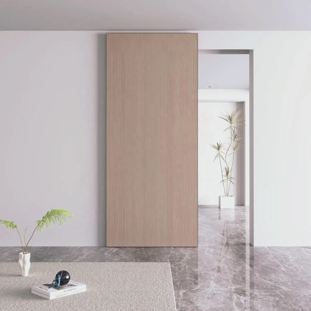 Hidden Track Sliding Doors Floating Design Wood Door Hardware Kits With ...