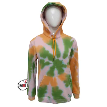 Tie-dye Hoody Bright Primary Colors Pattern Technique Clothing For Men ...