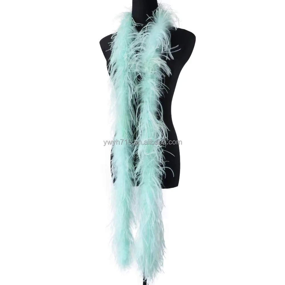 1-10ply Ostrich Feather Boa Trimming Fluffy Boa for Party Festival Dyed ...