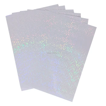 Printable Translucent Holographic Glitter Vinyl Paper Sticker Vinyl ...