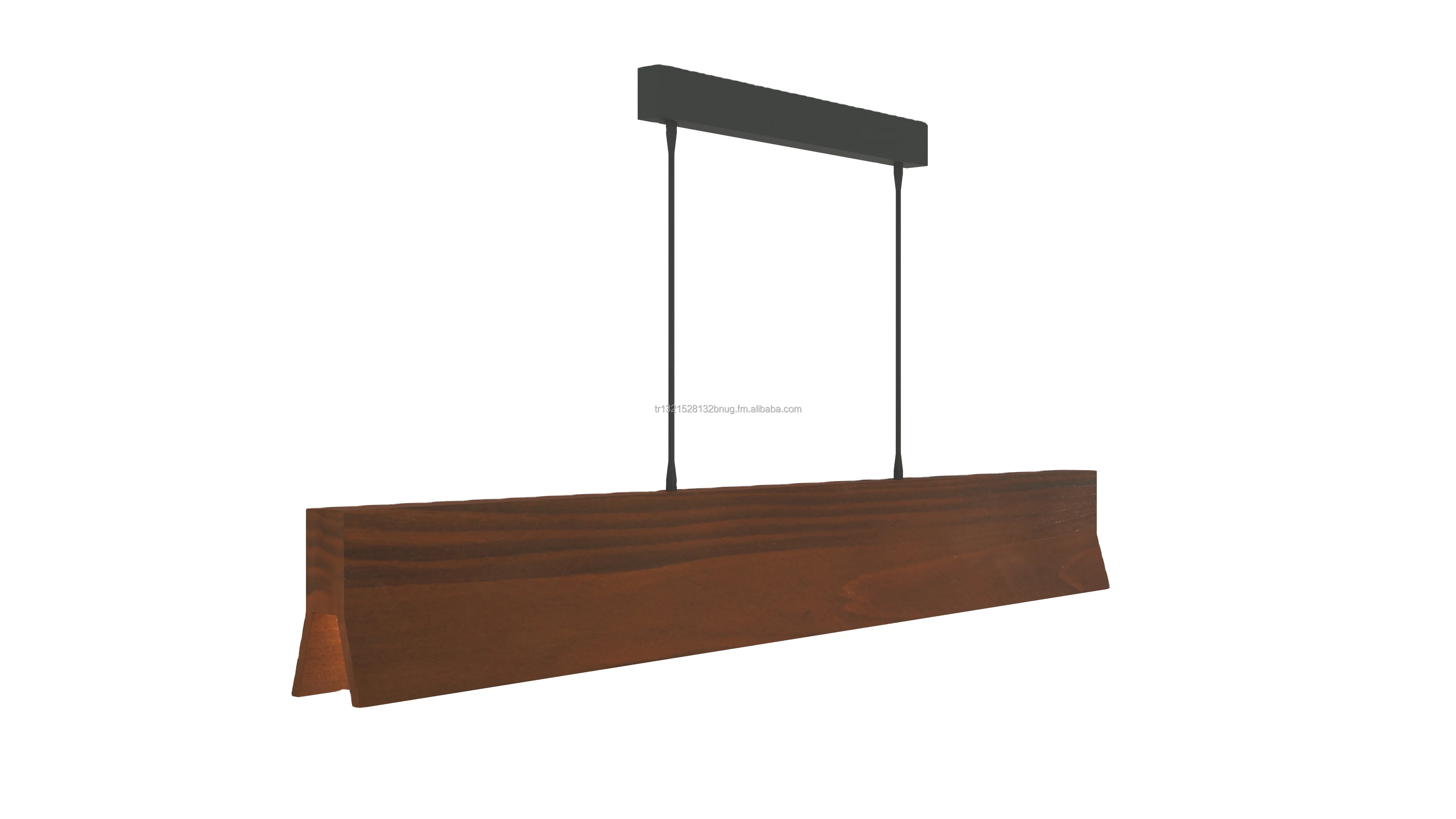 Wood Linear Suspension Chandelier,Pendant Light Led Lighting,Minimalist ...